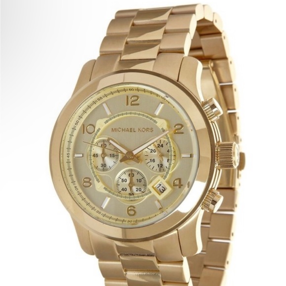 MICHAEL Michael Kors | Accessories | Michael Kors Mk877 Gold Unisex ...